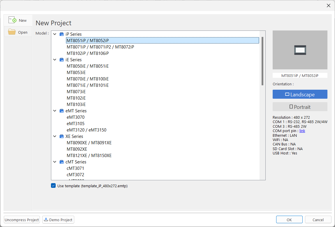Guia Como Criar um Novo Projeto no EasyBuilder Pro